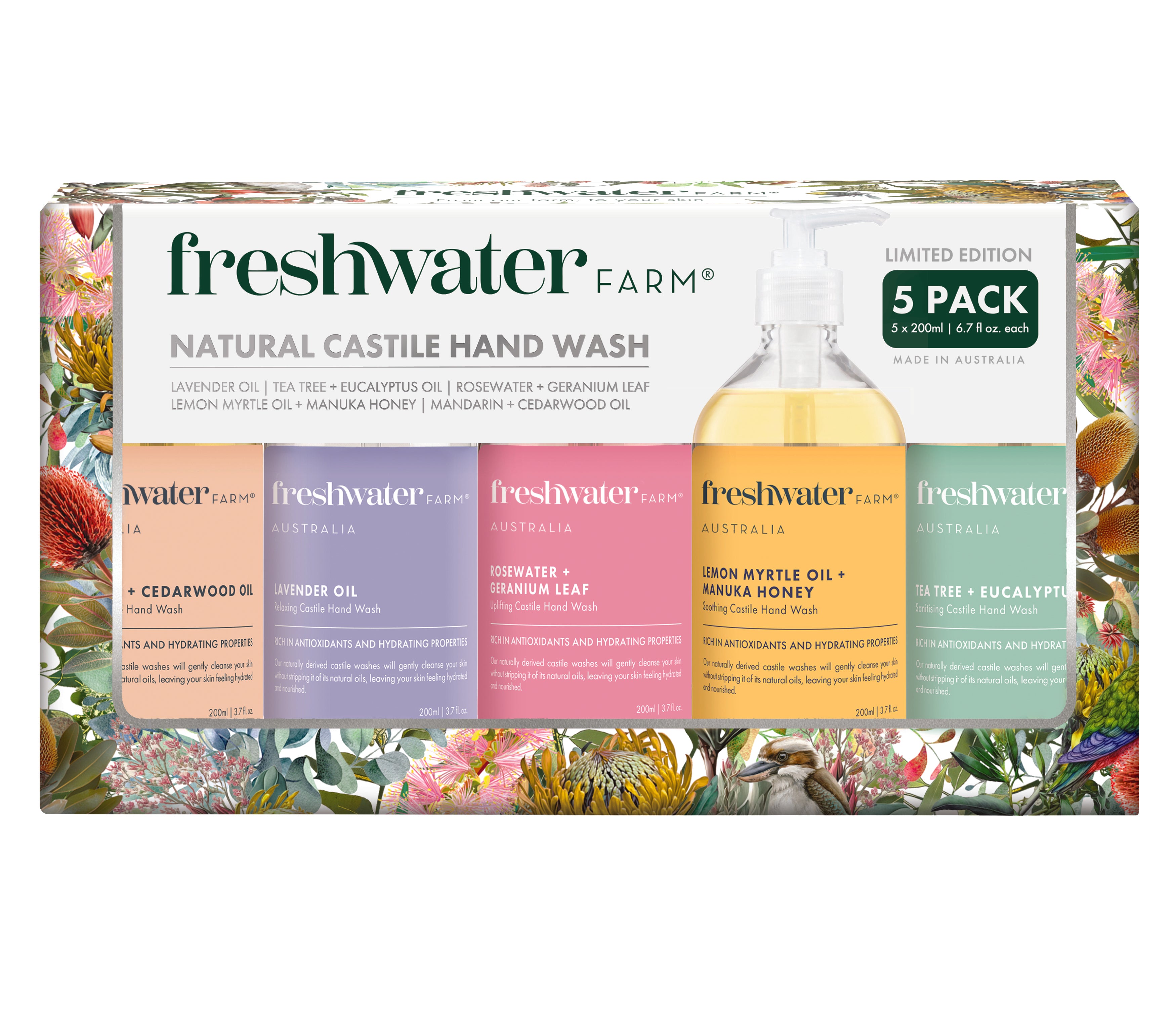 LIMITED EDITION Native Bloom Hand Wash Sampler 5 Pack | 5 x 200ml ...