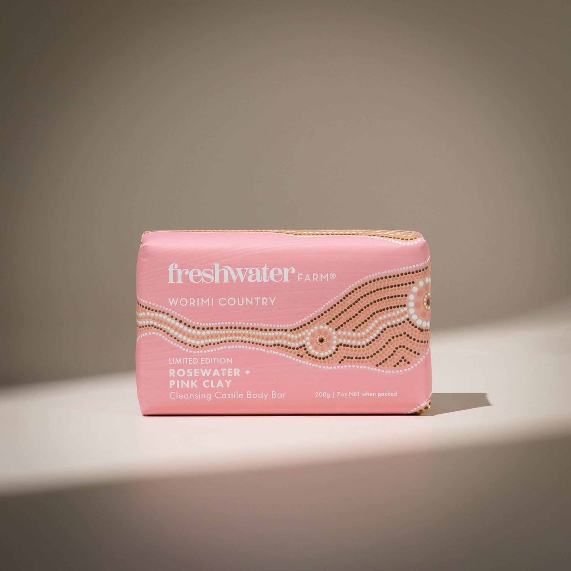 LIMITED EDITION BODY BAR | Cleansing Rosewater + Pink Clay 200g ...